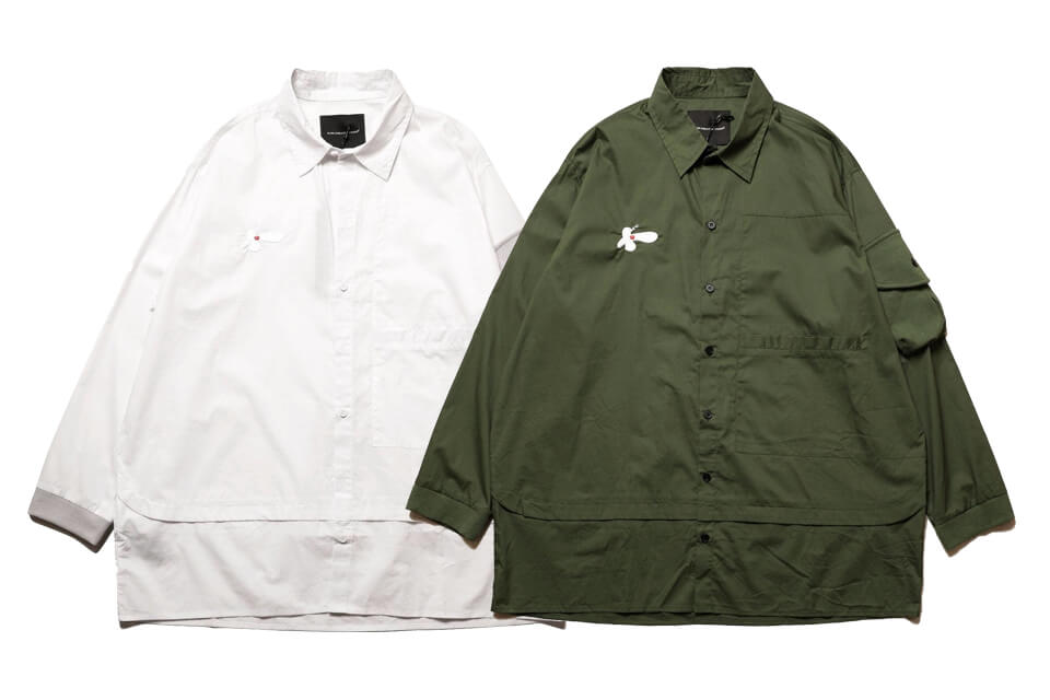 AES 6/20(六)發售 20 S/S 2-Tone Oversized Stitching Shirts | NMR
